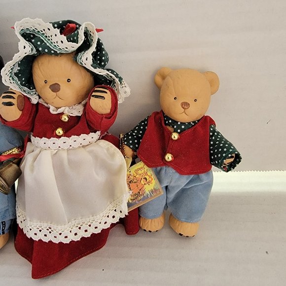 Anco | Holiday | Vintage 997 9s Anco Teddy Bear Figurines Christmas ...
